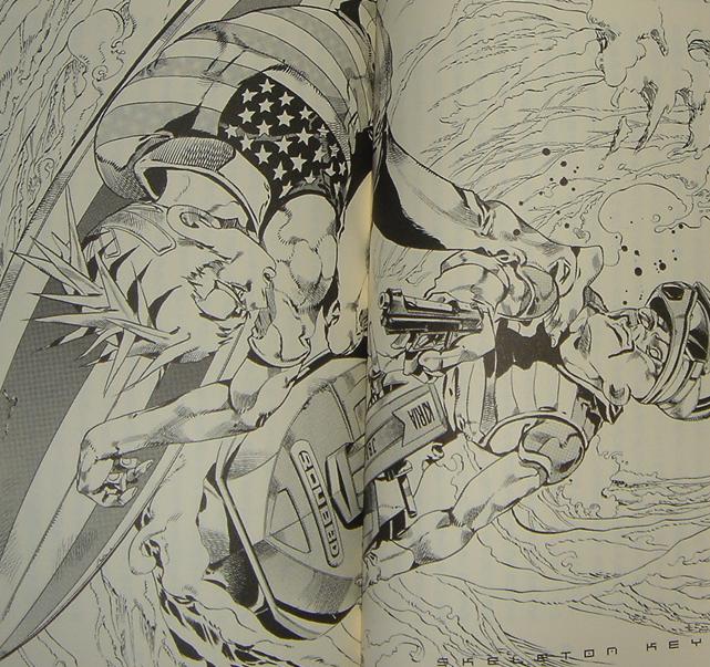 ภาพประกอบนิยาย Alex Raider โดยผู้วาด JOJO