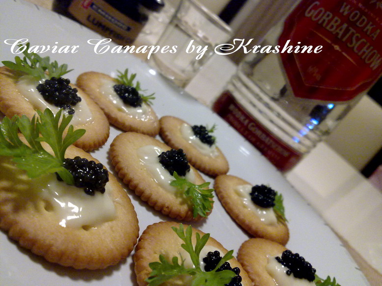 Bloggang.com : กระชายน้อย : Caviar Canapes