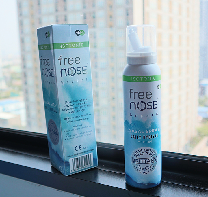 รีวิว สเปรย์น้ำทะเล FreeNose พ่นจมูก ล้างจมูก ใช้ง่าย ลดภูมิแพ้