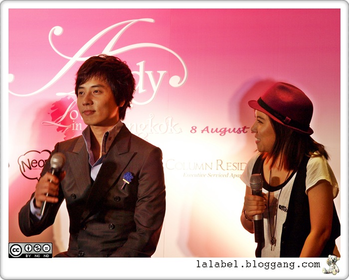 Andy - Press Conference for "Andy Love in Bangkok" Concert