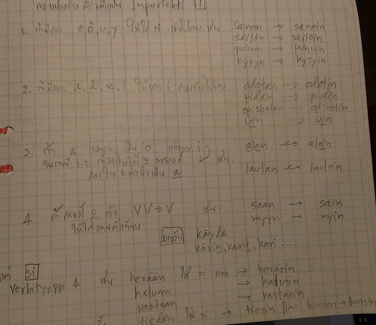 การแปลงร่าง "คำ" เพื่อเป็น Imperfekti +i