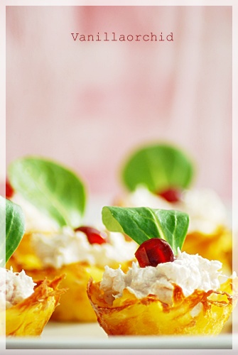 Potato nests with tuna cream chesse.... hmmm..so yummy yummy!