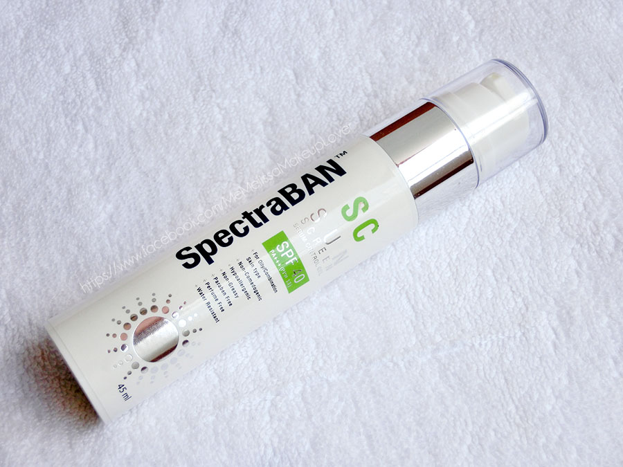Review : SpectraBAN SC sunscreen sebum control gel SPF40 pa+++