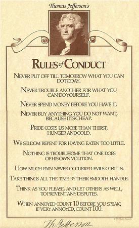 301. บัญญัติ 10 ประการของโทมัส เจฟเฟอร์สัน ประธานาธิบดีคนที่ 3 ของ ...