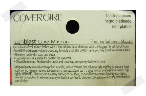 Lash Blast Luxe Mascara : Cover Girl