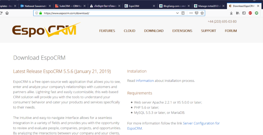 How to install EspoCRM on OSX ติดตั้ง EspoCRM บน Mac OSX