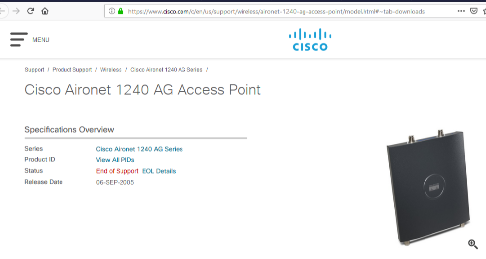 how to update ios Cisco Aironet 1240 to Autonomous