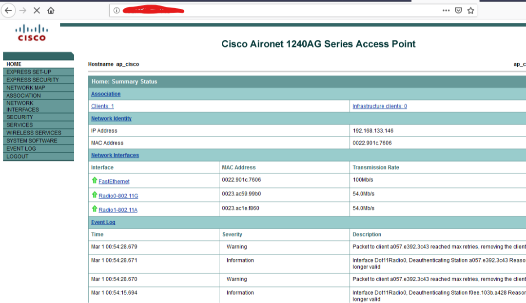 how to update ios Cisco Aironet 1240 to Autonomous