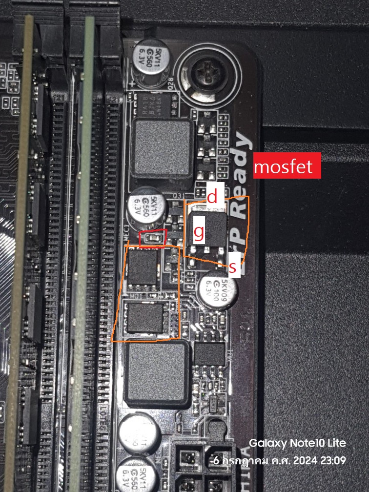 ซ่อม motherboard GIGABYTE GA-F2A88XM-HD3 อาการเปิดไม่ติด