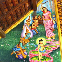 วัดร้องแง Wat Rong Ngae, Nan.