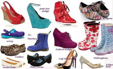 มารู้จักคำศัพท์เกี่ยวกับรองเท้ากันเถอะ