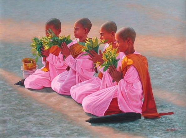047.ทัศนศิลป์เมียนมาร์ ( Visual arts Myanmar) : ลำดับภาพที่ 209 -.236