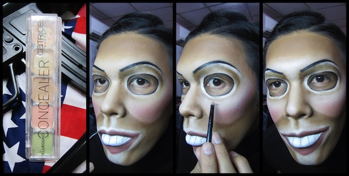 [How to] makeup transformation : หน้ากากยิ้มแย้ม (Smiling Mask) the Purge