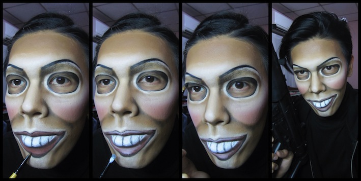 [How to] makeup transformation : หน้ากากยิ้มแย้ม (Smiling Mask) the Purge