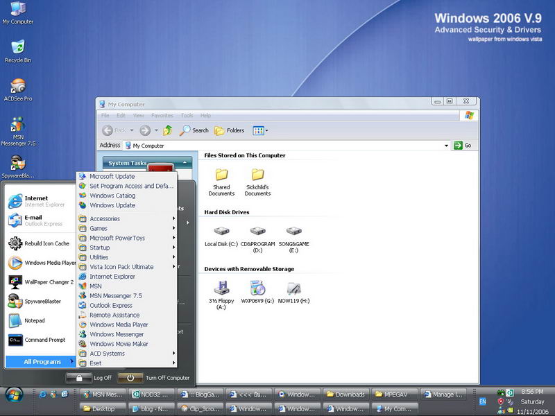 Windows XP 2006 V9 advanced