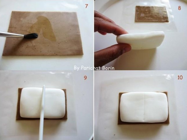 How to make easy fondant book