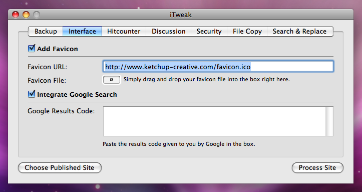วิธีใส่ Favicon สำหรับ iWeb