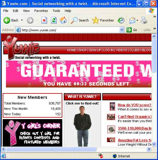 yuwie.com สร้างรายได้ด้วยการทำบล๊อก
