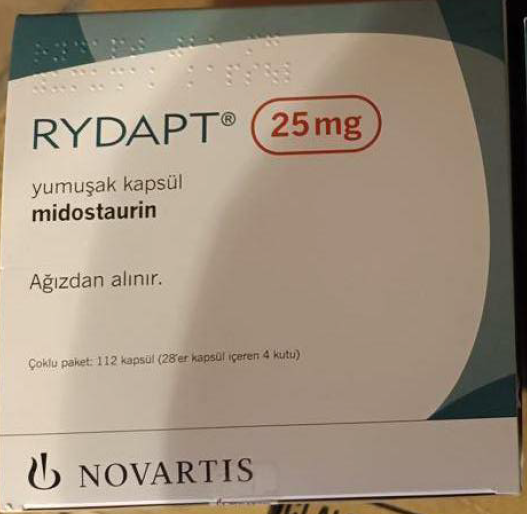 ข้อมูลกลุ่มตัวยา Rydapt ( Midostaurin )