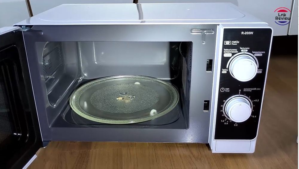 รีวิว ไมโครเวฟ sharp r200w รุ่นไหนดี ดีไหม ทำเมนูไข่ดาวน้ำ 2 นาที