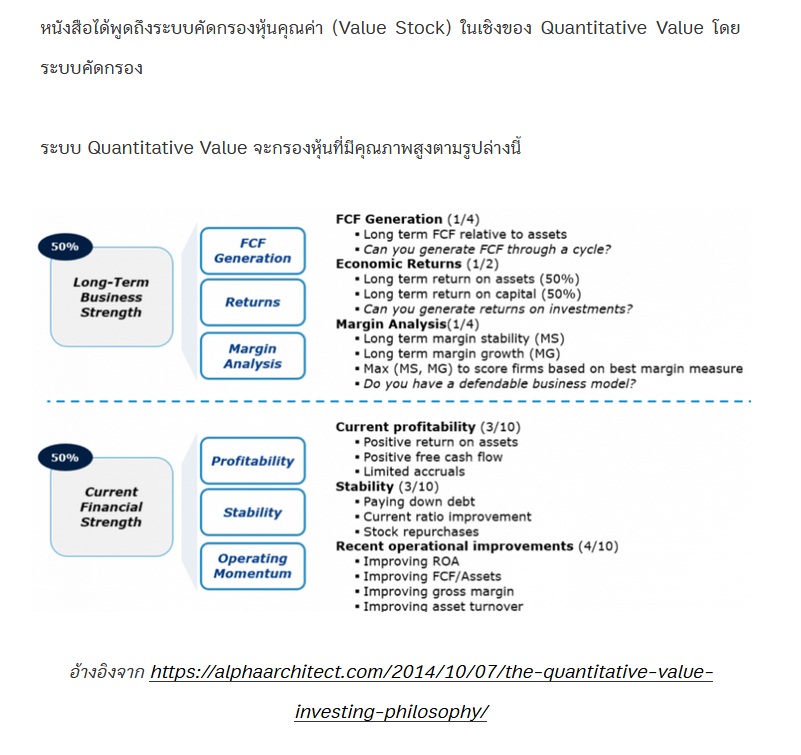 ค้นหาหุ้นคุณค่า ด้วยวิธีคัดกรองแบบ Quantitative Value