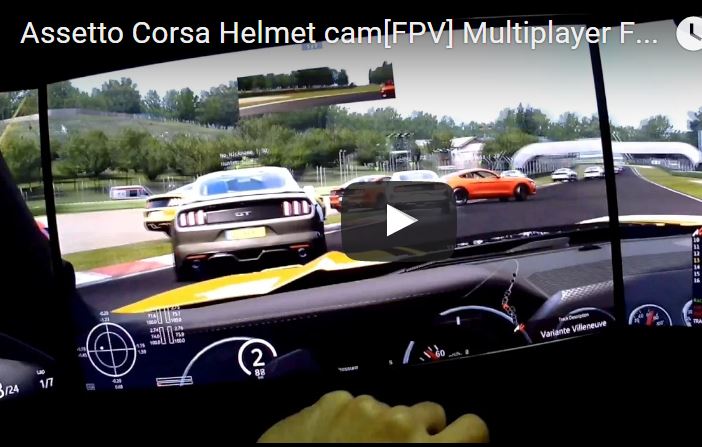 Assetto Corsa Helmet cam[FPV] Multiplayer Ford mustang 2015 at Imola ...