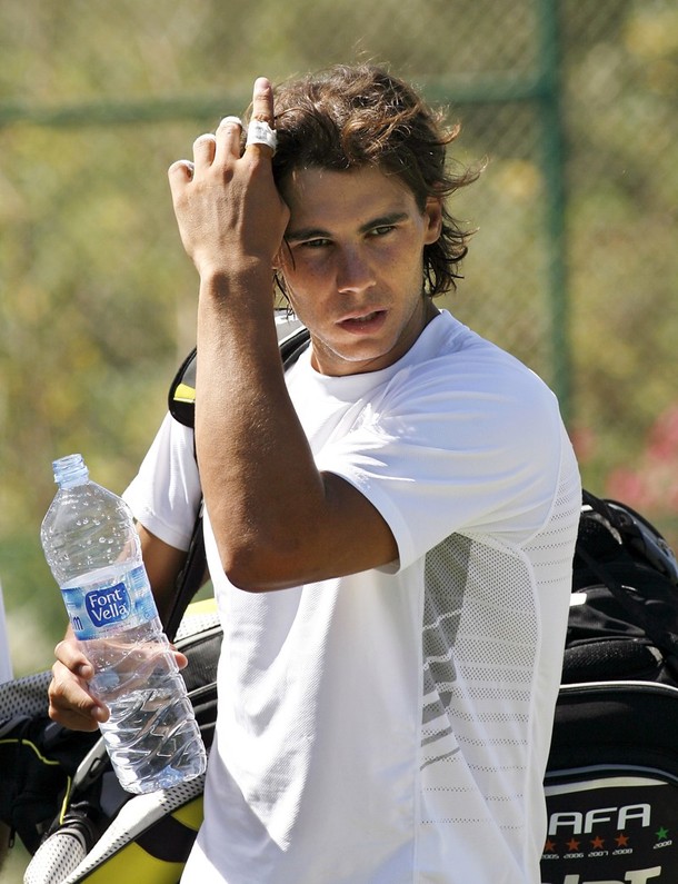 Rafa Nadal had his first practice in Mallorca after 2 month of rehab ^0^