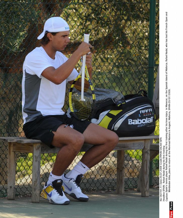 Rafa Nadal had his first practice in Mallorca after 2 month of rehab ^0^