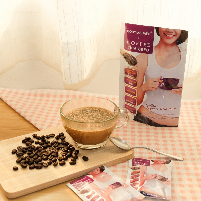 กาแฟผสมเมล็ดเจีย Body Shape ยิ่งดื่มยิ่งสวย