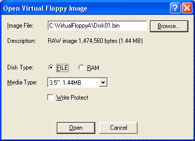 มาสร้าง Virtual Floppy Drive A: ไว้ใช้งาน
