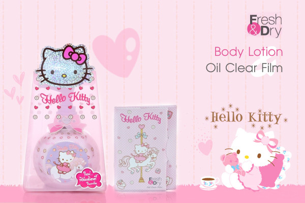 [รีวิว] จะน่ารักไปไหน Fresh & Dry Hello Kitty Body Lotion + Oil Clear ...