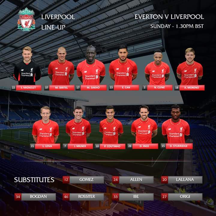 Everton - v - Liverpool ::เอฟเวอร์ตัน - vs - ลิเวอร์พูล:4-10-2015