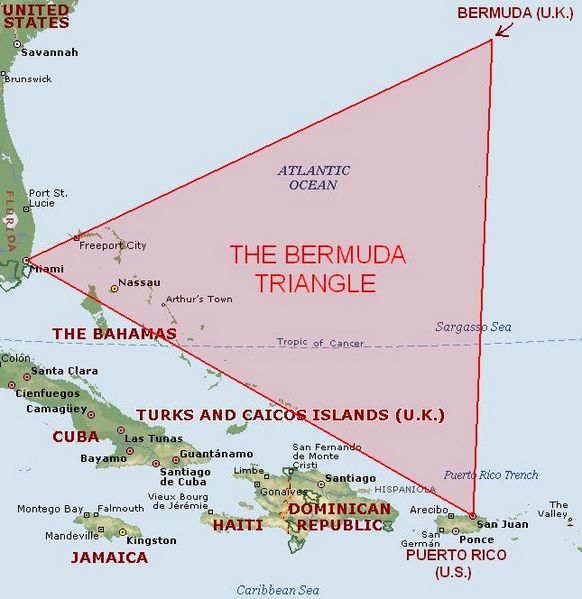 สามเหลี่ยมเบอร์มิวดา (Bermuda Triangle) คือสามเหลี่ยมปีศาจ จริงหรือ