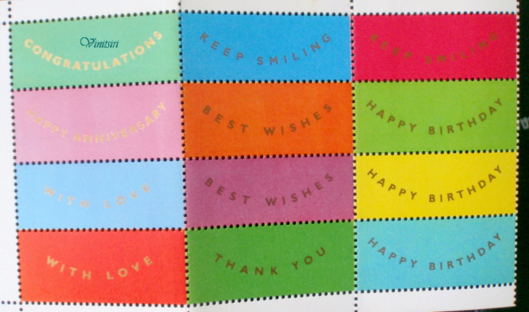 10 First Class Greetings Stamps 2 S.
