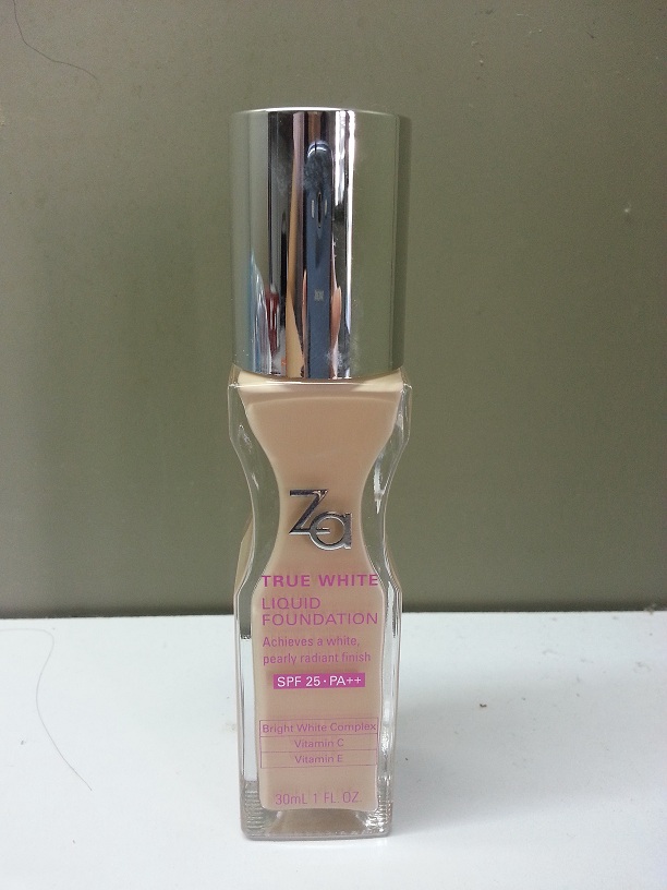 รีวิวรองพื้นเทพ ZA true white plus liquid foundation spf 25/ pa++