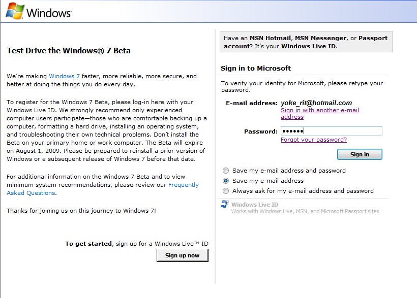 Test Drive the Windows 7 Beta